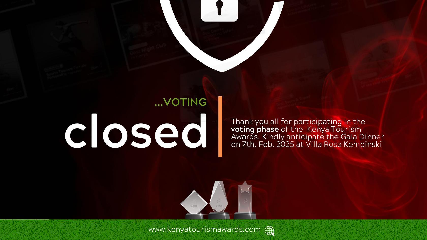 VOTING CLOSED – THANK YOU FOR YOUR PARTICIPATION! – Kenya Tourism Awards